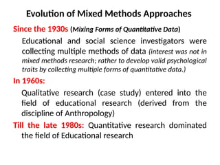 Designing Mixed Methods Research Design. | PPTX