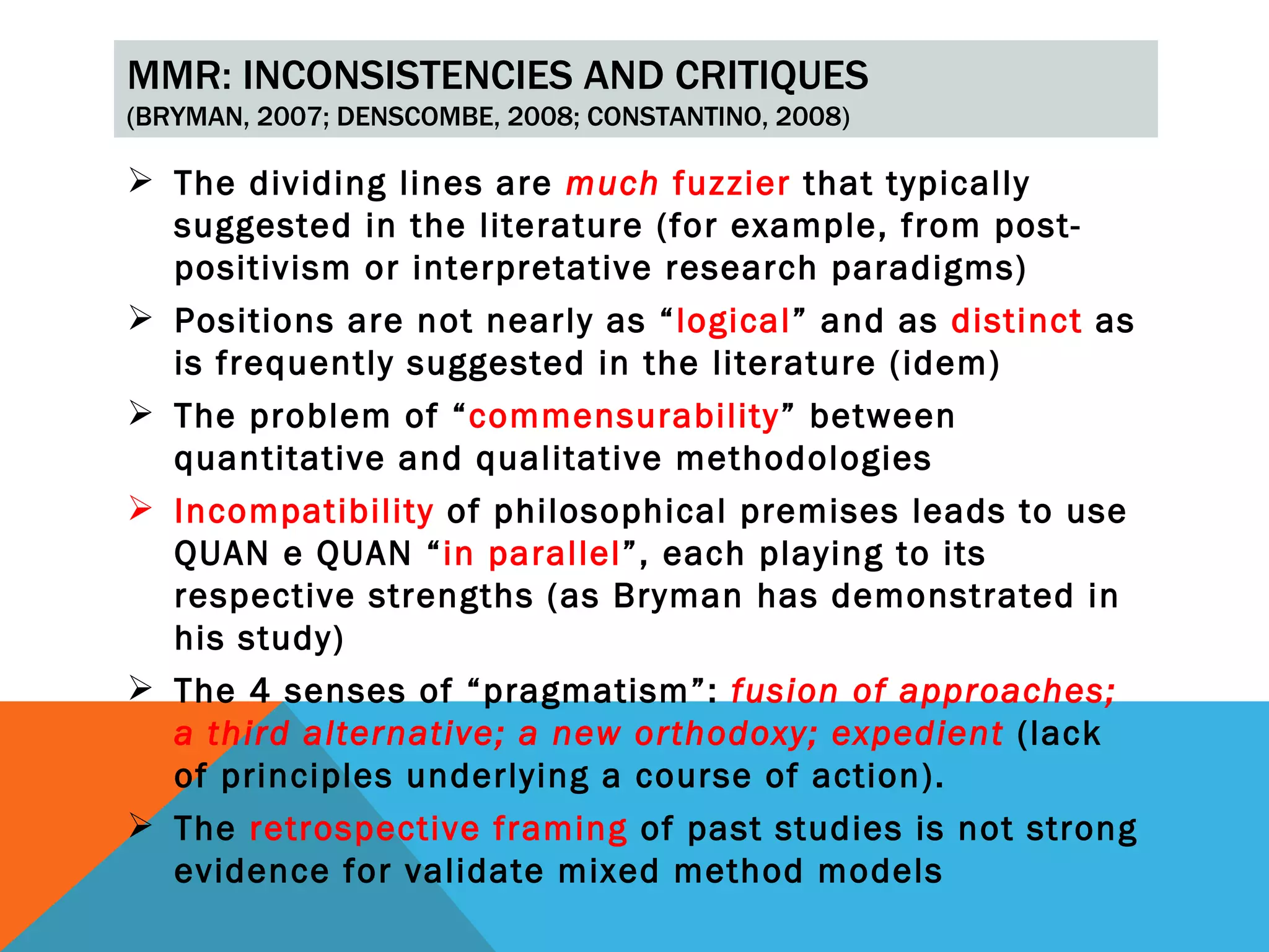 Mixed methods research2012 | PPT