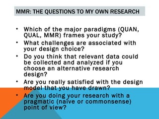 Mixed methods research2012 | PPT