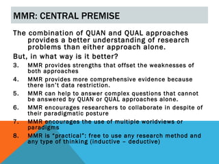 Mixed methods research2012 | PPT