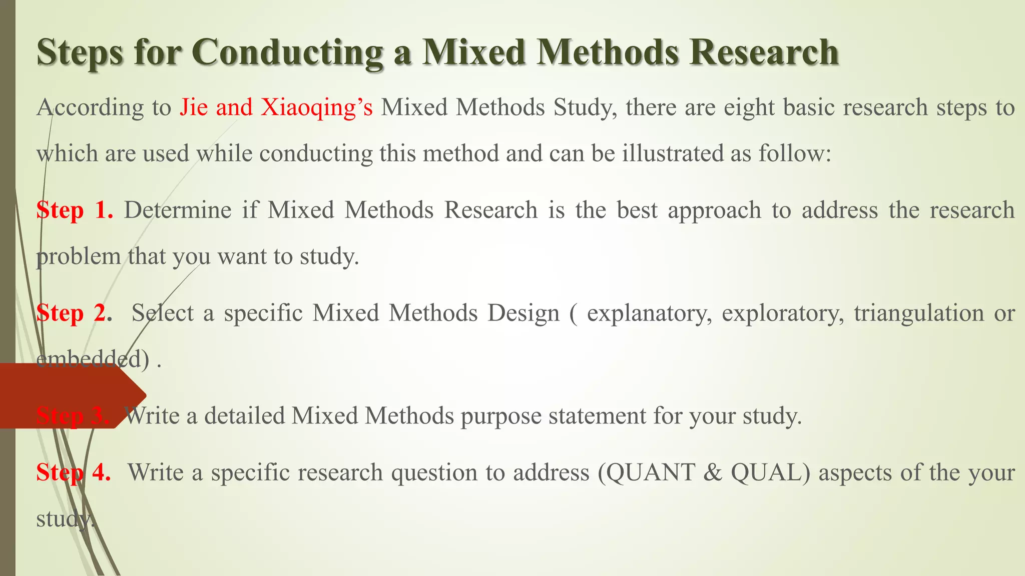 Mixed methods research | PPTX