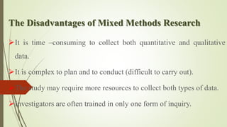Mixed methods research | PPTX