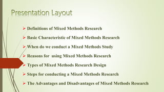 Mixed methods research | PPTX