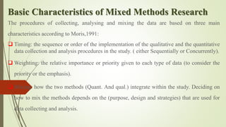 Mixed methods research | PPTX