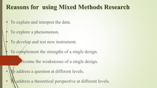 Mixed methods research | PPTX