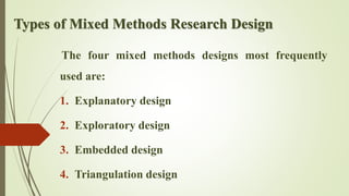 Mixed methods research | PPTX