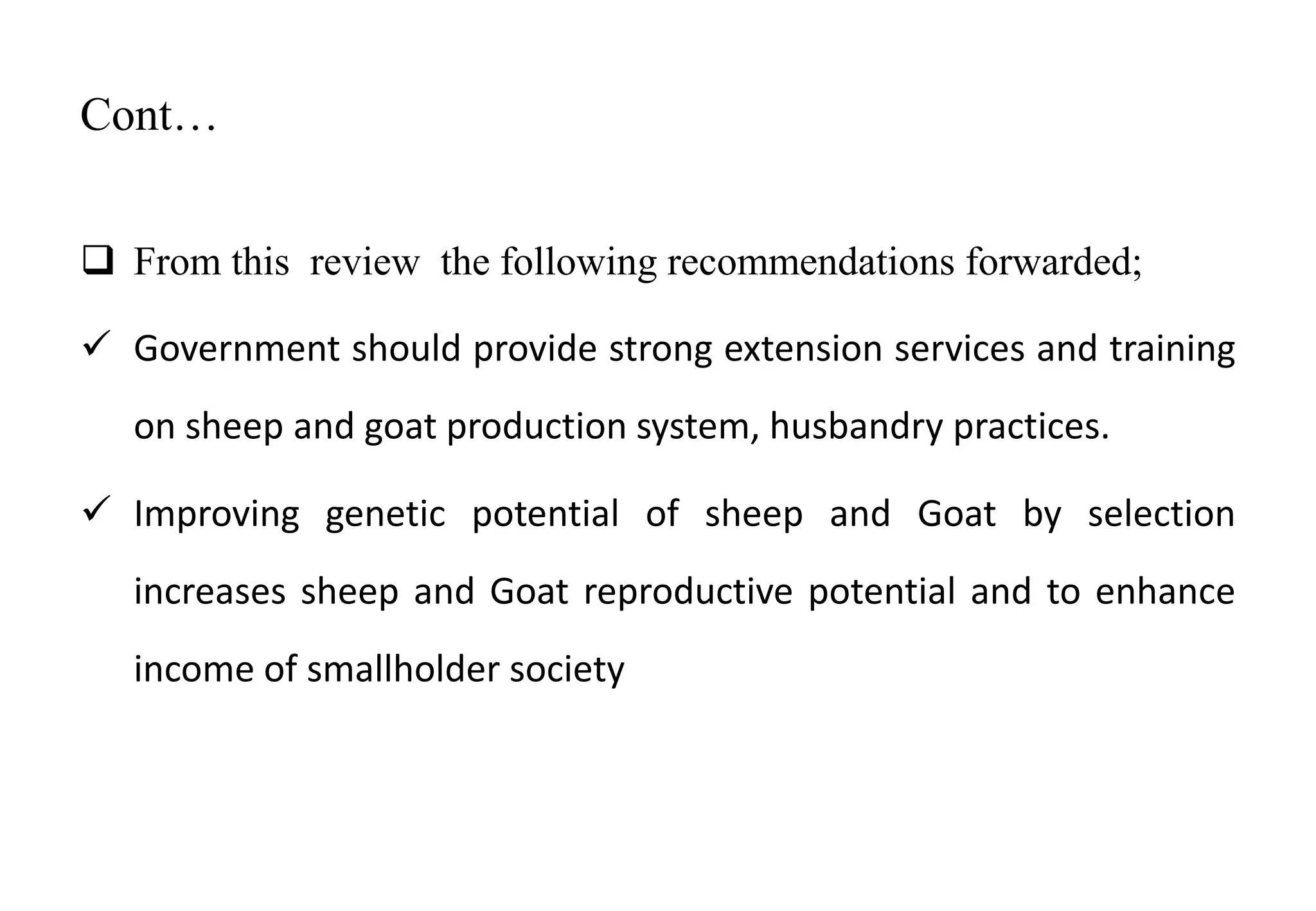 Challenges and Opportunities of Small Ruminant Production Under Mixed ...