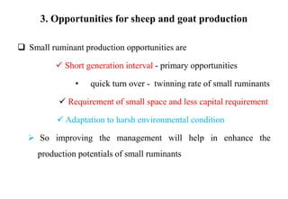 Challenges and Opportunities of Small Ruminant Production Under Mixed ...