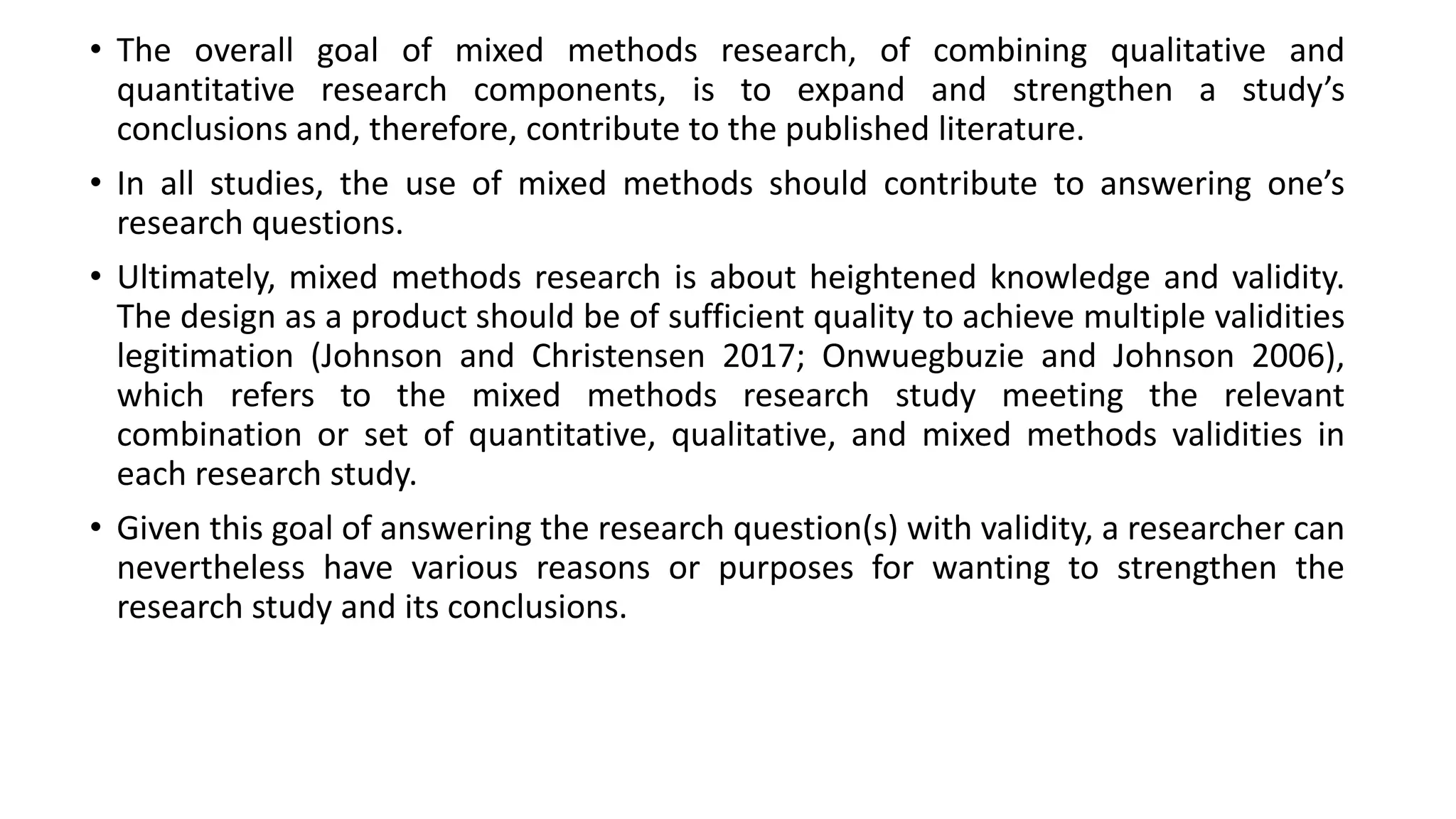 Mixed research design for management discipline | PPTX