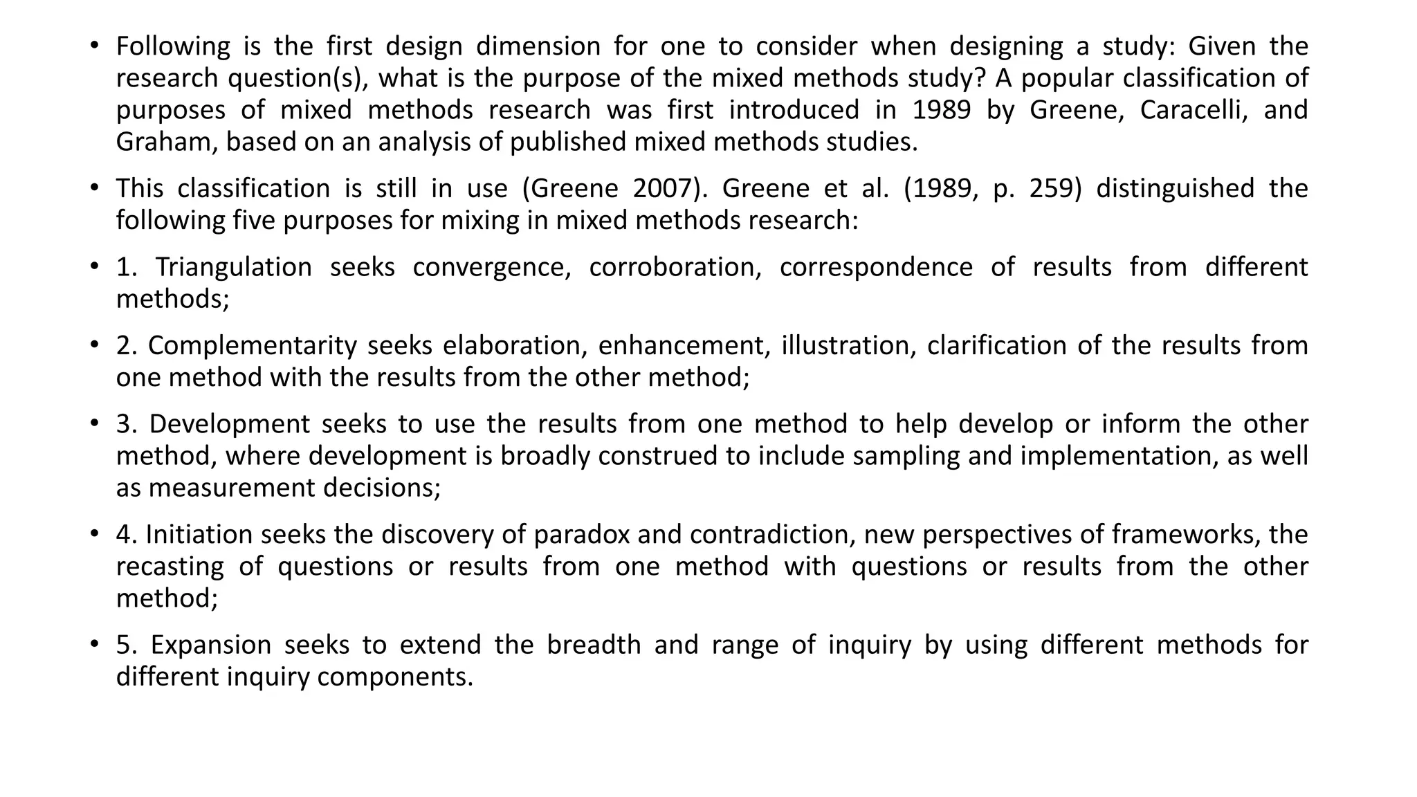 Mixed research design for management discipline | PPTX