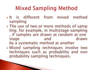 Mixed sampling Method | PPTX
