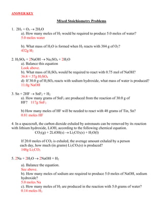 Mixed Stoichiometry Problems WS.doc