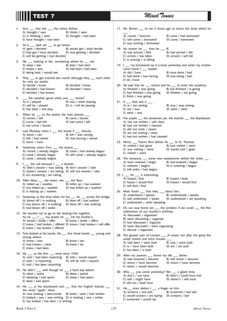 English questions mixed. Tenses | PDF