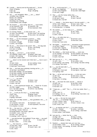 English questions mixed. Tenses | PDF