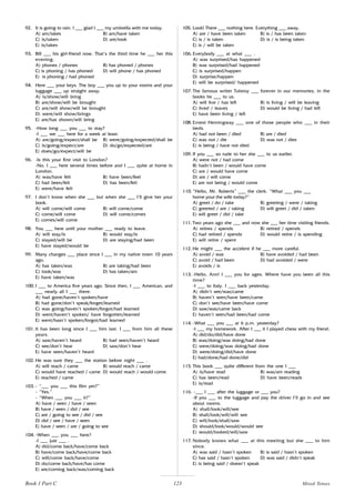 English questions mixed. Tenses | PDF