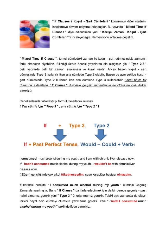 Mixed time if clauses | PDF