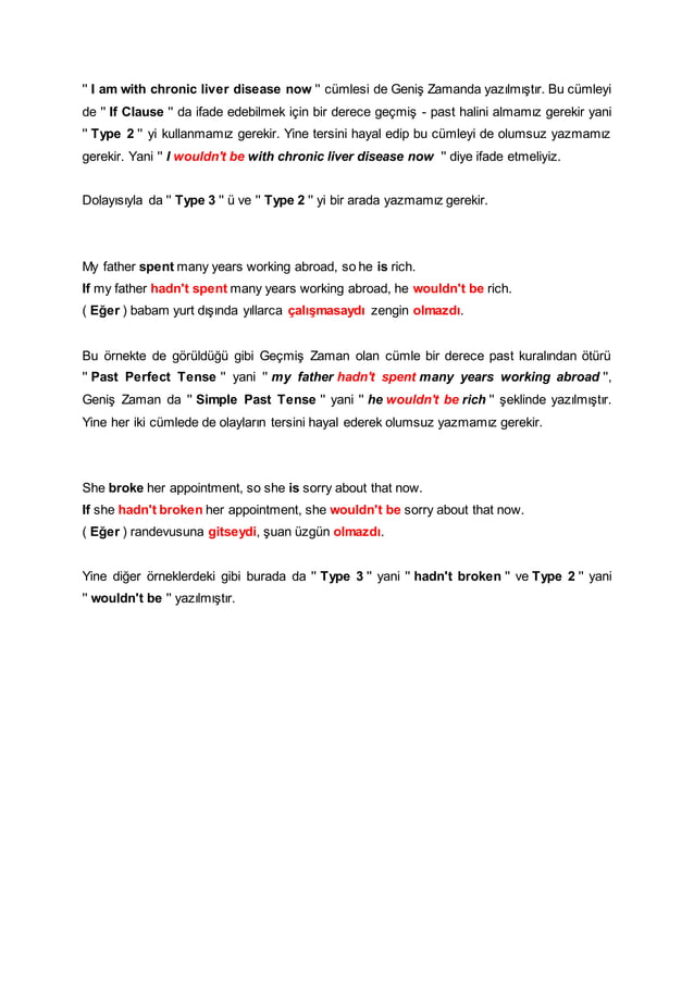 Mixed time if clauses | PDF