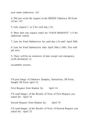Mixed Unknown Identification FormUnknown Patient Specimen” Iden | PDF