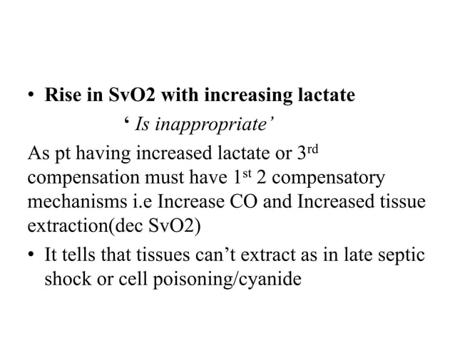 mixed venous oxygen sat.pptx | First Aid | Injuries