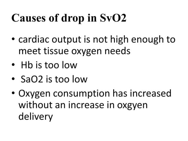 mixed venous oxygen sat.pptx | First Aid | Injuries