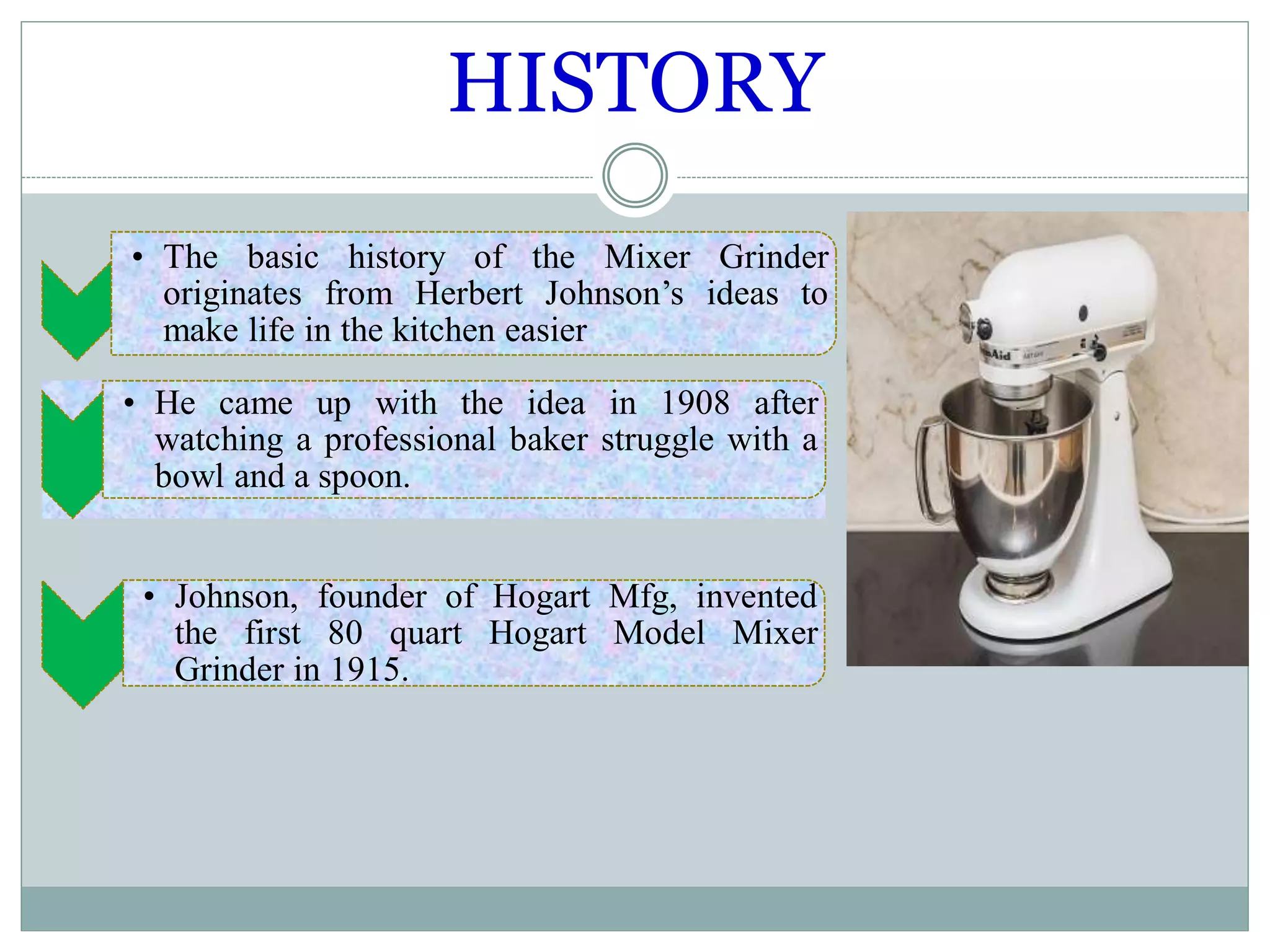 Mixer grinder ppt | PDF