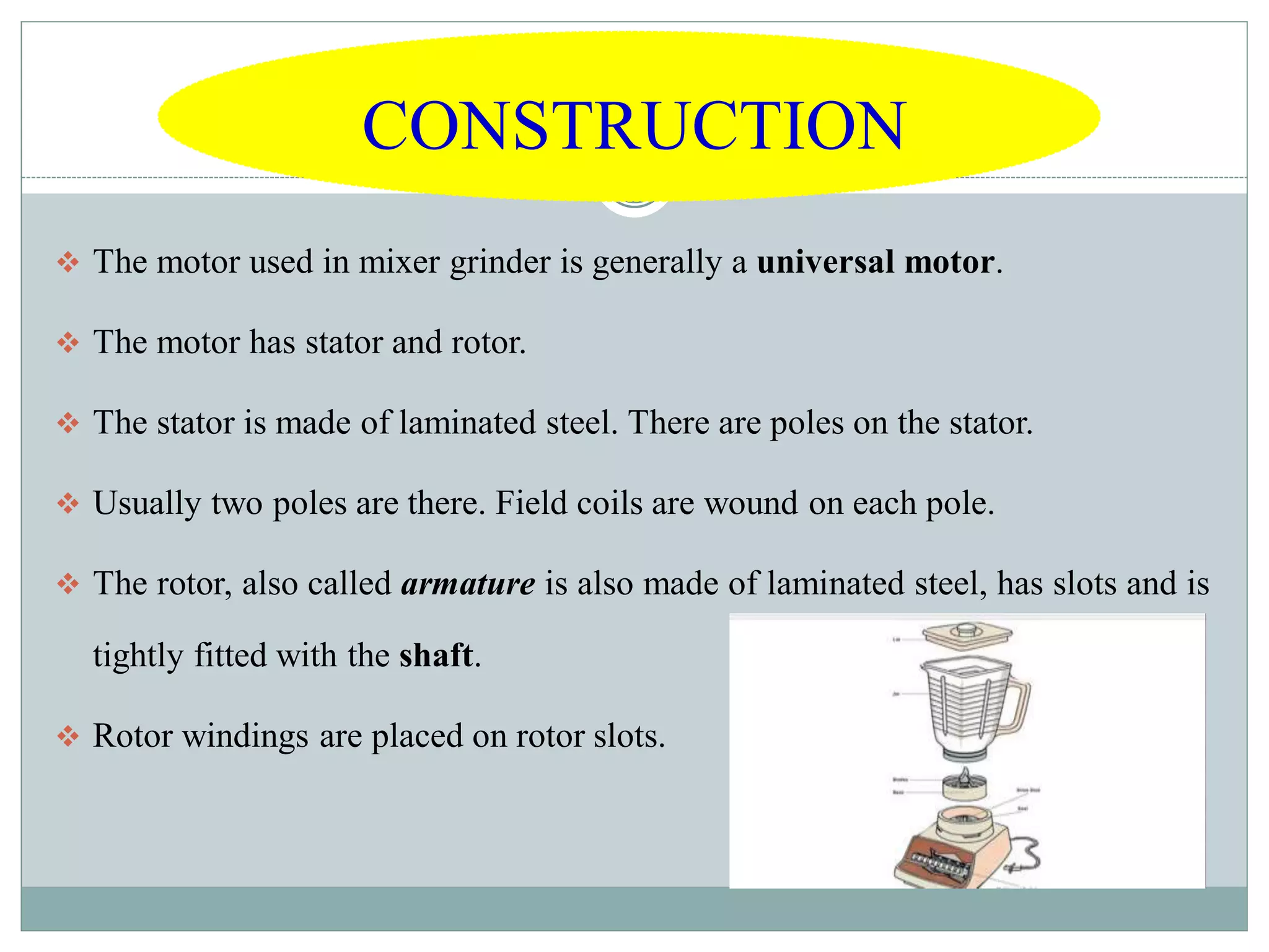 Mixer grinder ppt | PDF