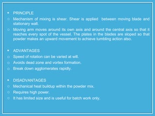 Mixers and different mixers in food industry | PPTX