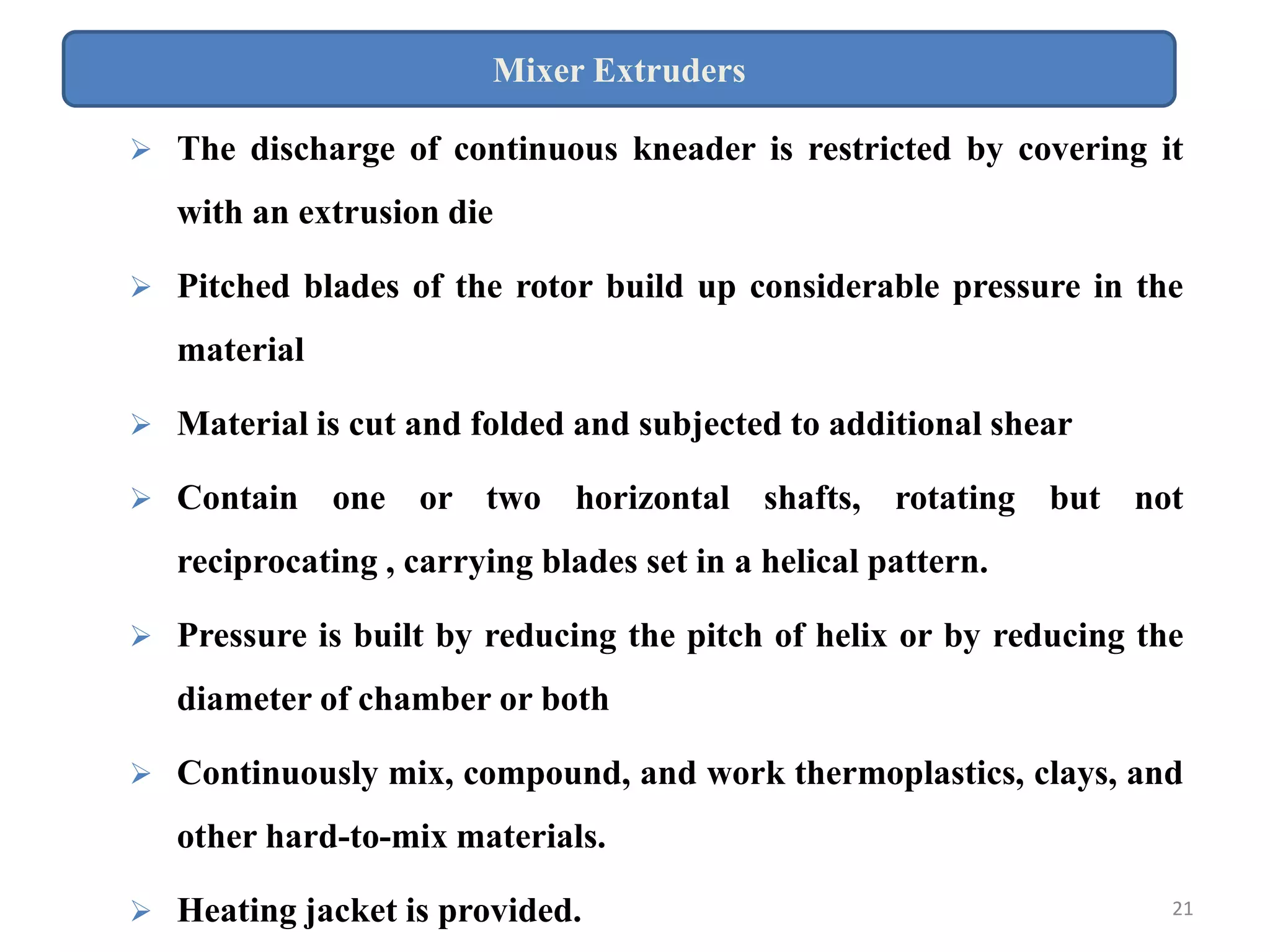 Mixers for cohesive solids | PPTX