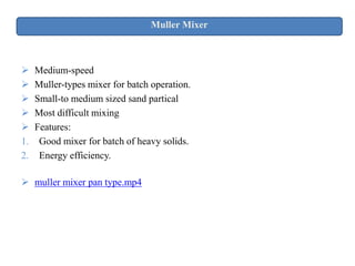 Mixers for cohesive solids | PPTX