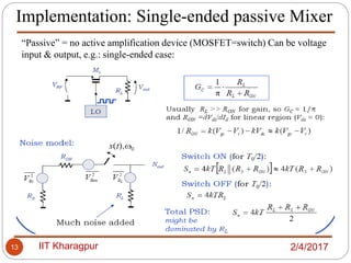 Mixer design with example is given in this ppt | PDF