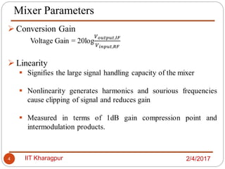 Mixer design with example is given in this ppt | PDF