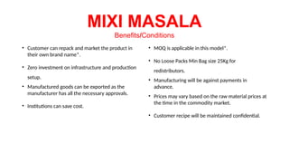 Mixi masala presentation | PPT