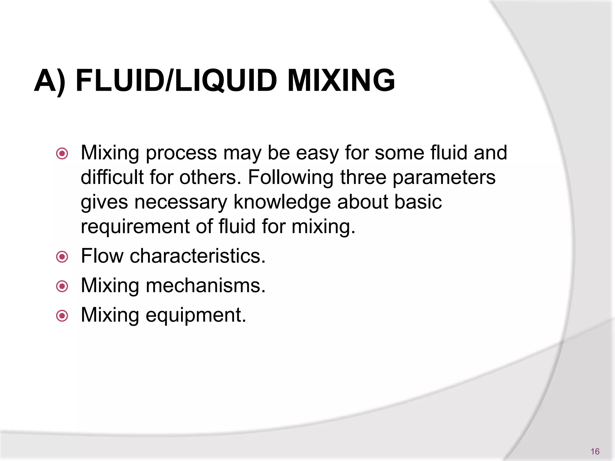 MIXING | PDF