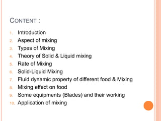 Science of Mixing | PPTX