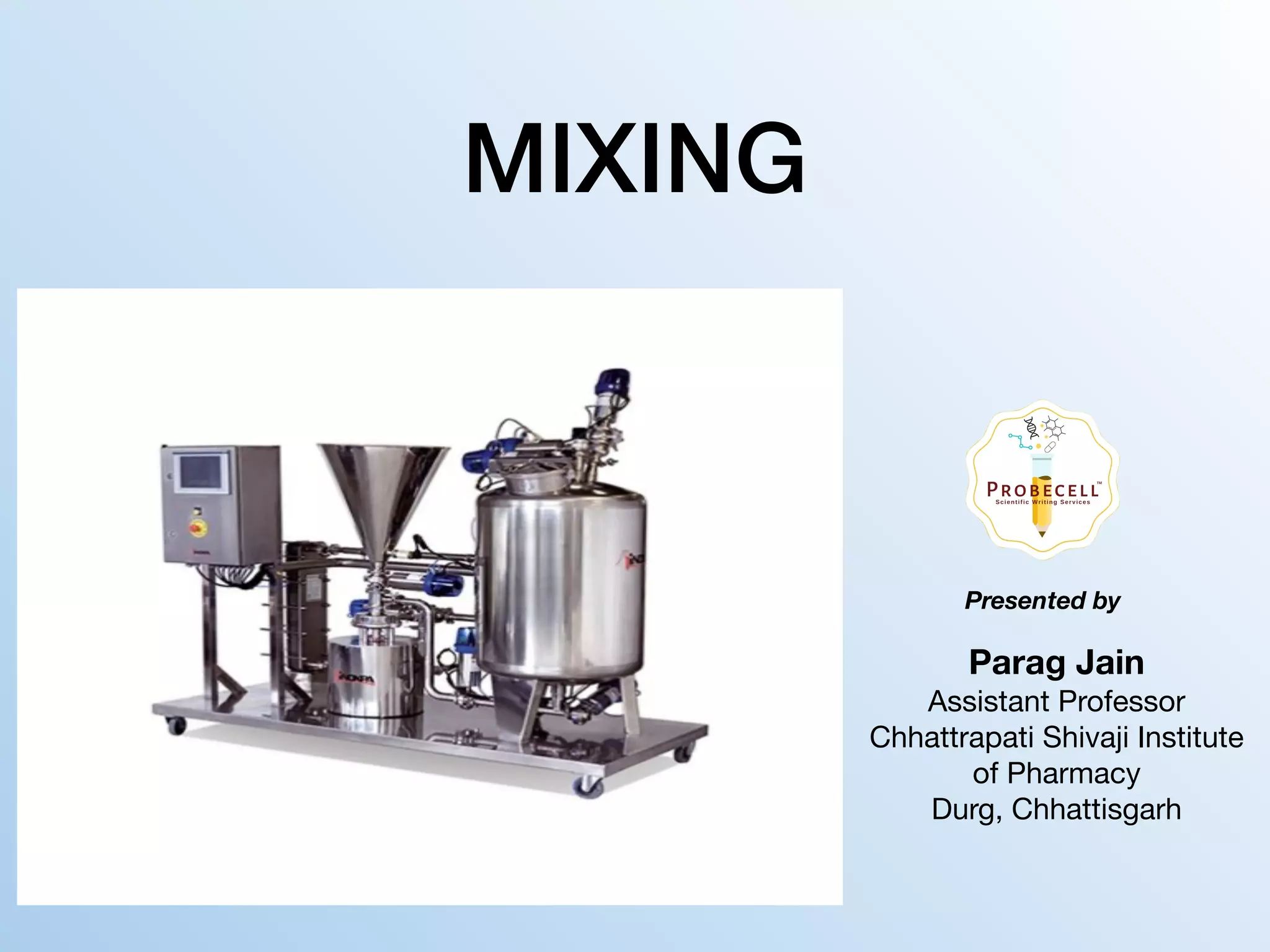 Pharmaceutical Engineering: Mixing | PDF