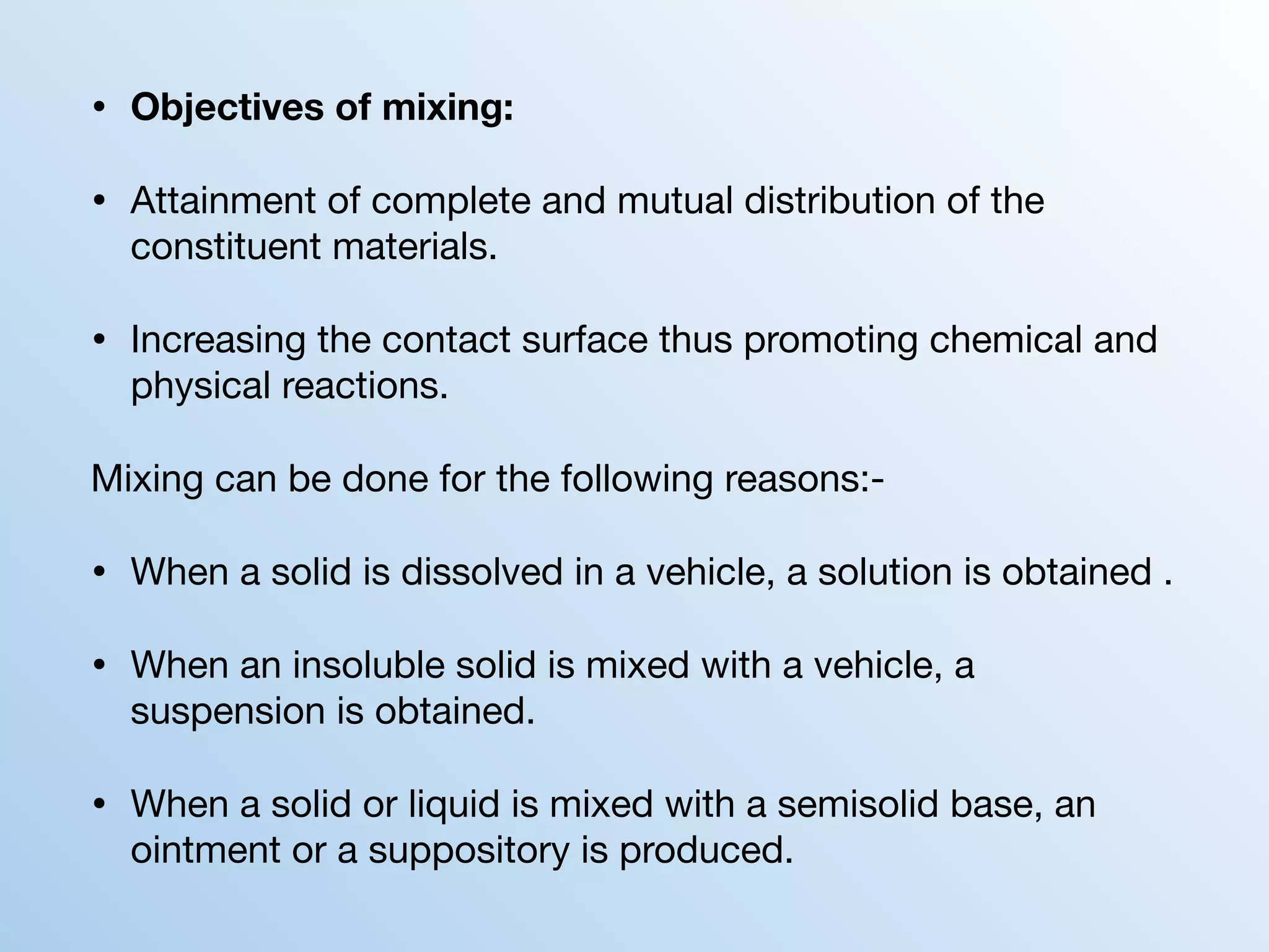 Pharmaceutical Engineering: Mixing | PDF