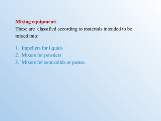 Pharmaceutical Engineering: Mixing | PDF