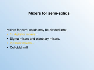 Pharmaceutical Engineering: Mixing | PDF