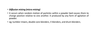 Mixing | PPTX | Chemistry | Science