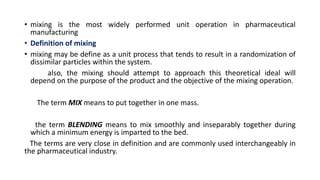 Mixing | PPTX | Chemistry | Science