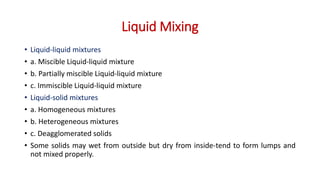 Mixing | PPTX | Chemistry | Science