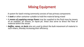 Mixing | PPTX | Chemistry | Science