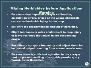 Mixing herbicides | PPT