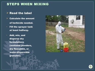 Mixing herbicides | PPT