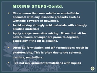 Mixing herbicides | PPT
