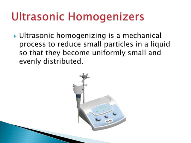 Mixing and homogenization | PPTX