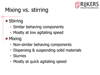Mixing and stirring | PPS