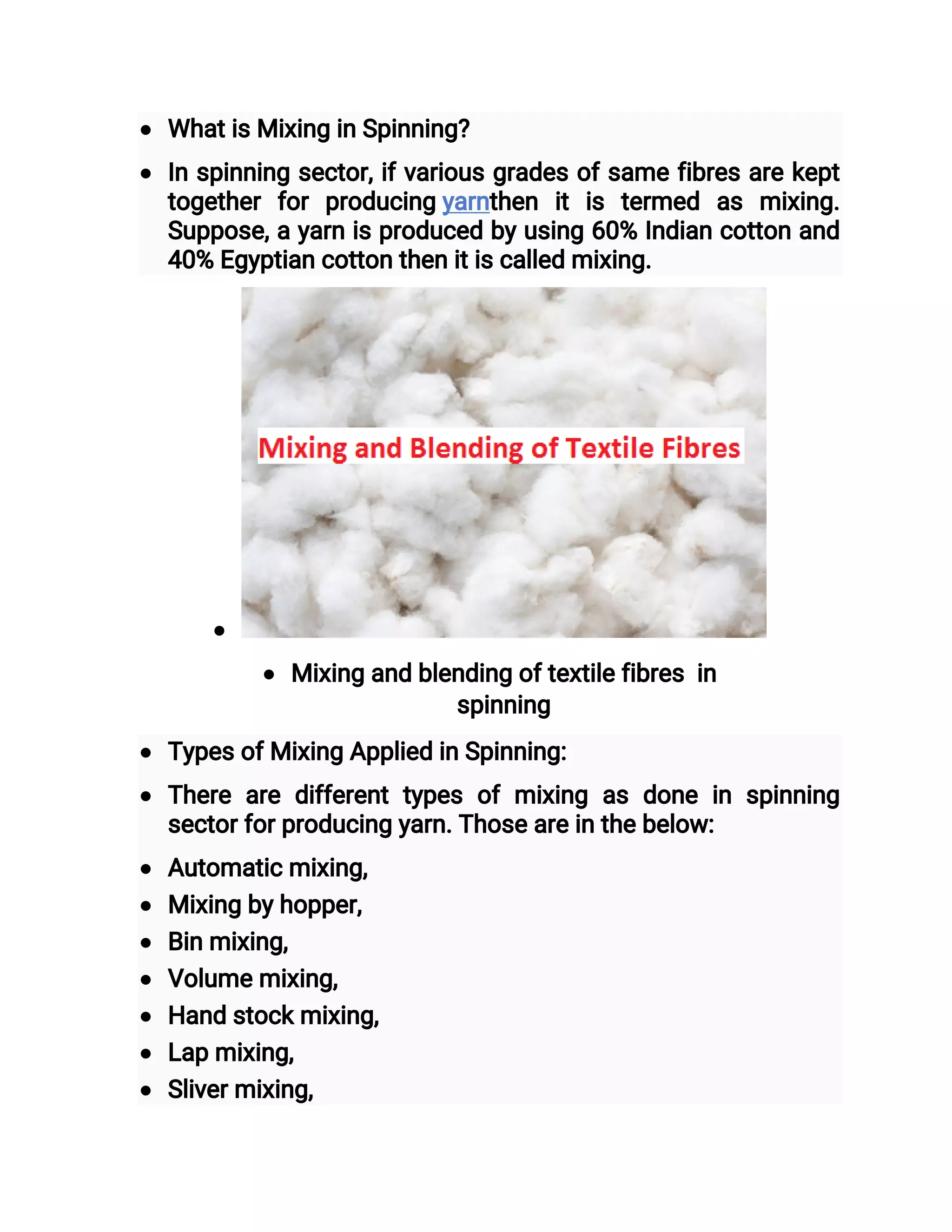 Mixing & blending | PDF