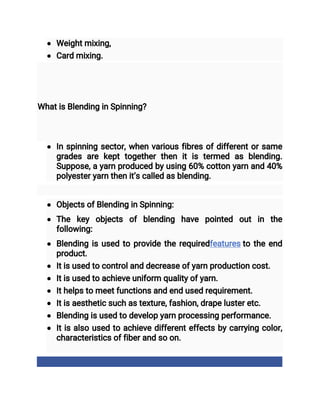 Mixing & blending | PDF