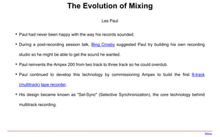 Mixing fundamentals | PPTX